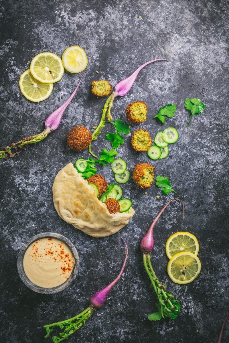 Crispy Falafel with Homemade Pita and Lemon-Garlic Tahini Sauce - Nerds ...