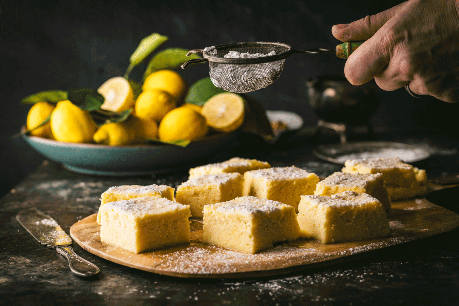Magic Lemon Custard Cake - Nerds with Knives