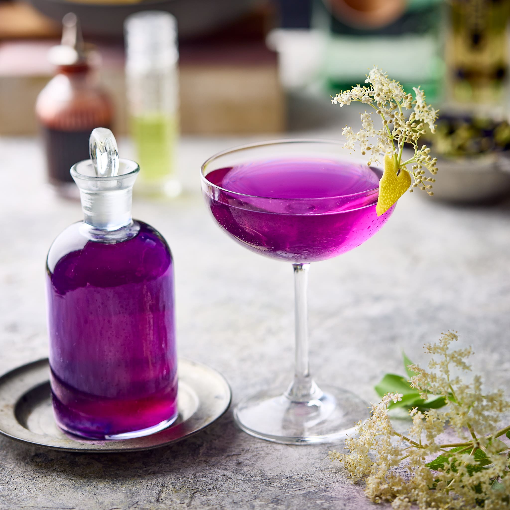 Our butterfly pea flower cocktail: The Social Butterfly
